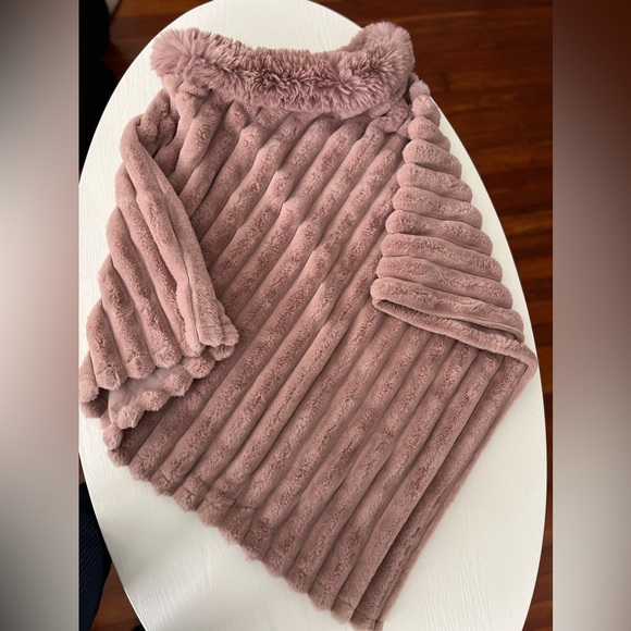 Jackets & Coats | Poncho Blush Pink Os | Poshmark